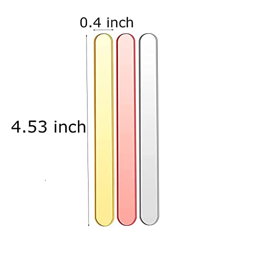 iHomeSet 30 Pcs 4.5 Inch Acrylic Popsicle Stick Reusable Cakesicle Sticks Mini Mirror Ice Cream Sticks for Candy Ice Creamsicle DIY, Multicolor