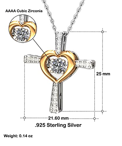 Useful Wife, I Wish That You Would Always See me for The Man I Really am, Your, Brilliant Cross Dancing Necklace for Wife from Husband