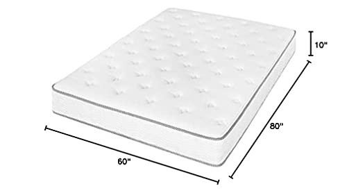 Olee Sleep 10 inch Milk Way Gel Infused Tight Top Hybrid Pocket Spring Mattress (Queen)