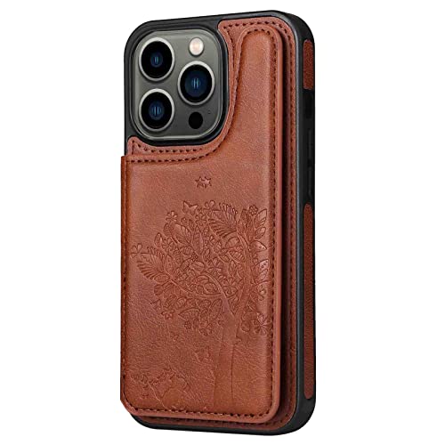 Fansipro Bumper Case Cover for Samsung Galaxy S9 Plus, Premium PU Leather Slim Fit Cover for Galaxy S9 Plus, 1 Card Slot, 1 Photo Frame Slot, Light Weight, Brown