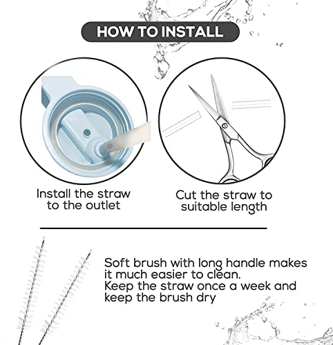 Top Souls Wide Mouth Straw Lid and Protective Boot Combo Pack, Compatible with Most Sports Water Bottles from 12-40 oz, Plus 2 Straws and 2 Brushes. (Medium, Lilac)