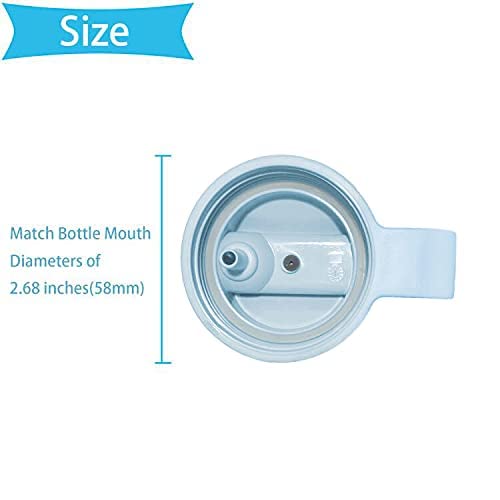 Top Souls Wide Mouth Straw Lid and Protective Boot Combo Pack, Compatible with Most Sports Water Bottles from 12-40 oz, Plus 2 Straws and 2 Brushes. (Medium, Lilac)