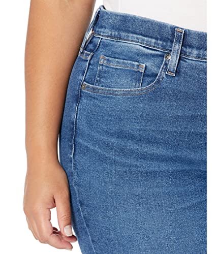 JAG Jeans Women's Plus Size Valentina Pull-On Straight Leg Jean, Electric Blue, 16
