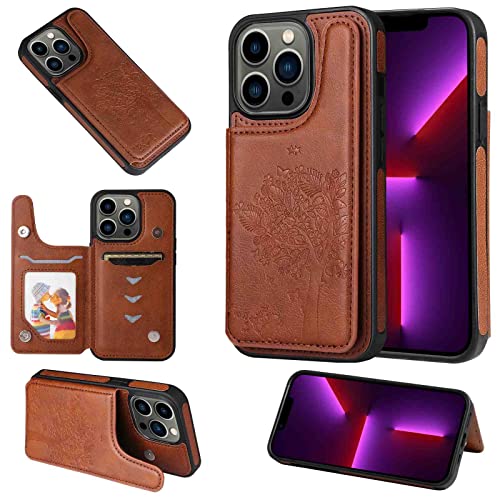 Fansipro Bumper Case Cover for Samsung Galaxy S9 Plus, Premium PU Leather Slim Fit Cover for Galaxy S9 Plus, 1 Card Slot, 1 Photo Frame Slot, Light Weight, Brown