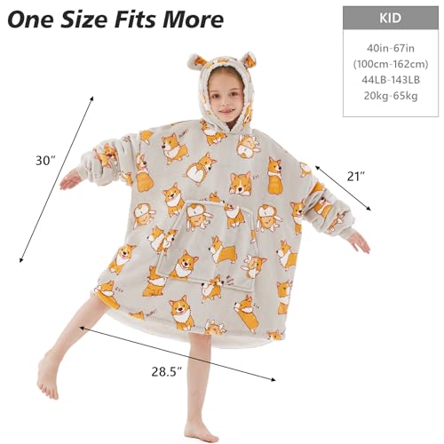 Homemate Wearable Blanket Hoodie, Cute and Funny Patterns Oversized Hoodie Sweatshirt Blanket for Adults Women Men,Cozy,Warm,Fuzzy Hoodie Blanket