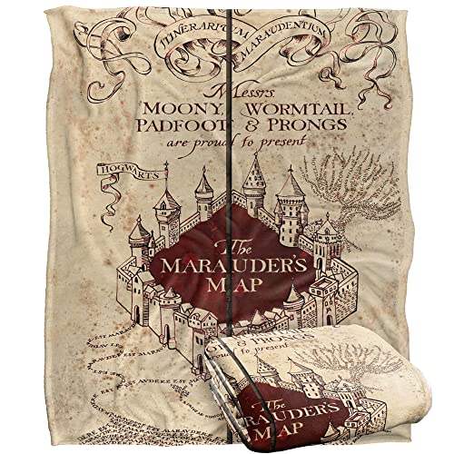Harry Potter Marauder's Map Officially Licensed Silky Touch Super Soft Throw Blanket 50" x 60"
