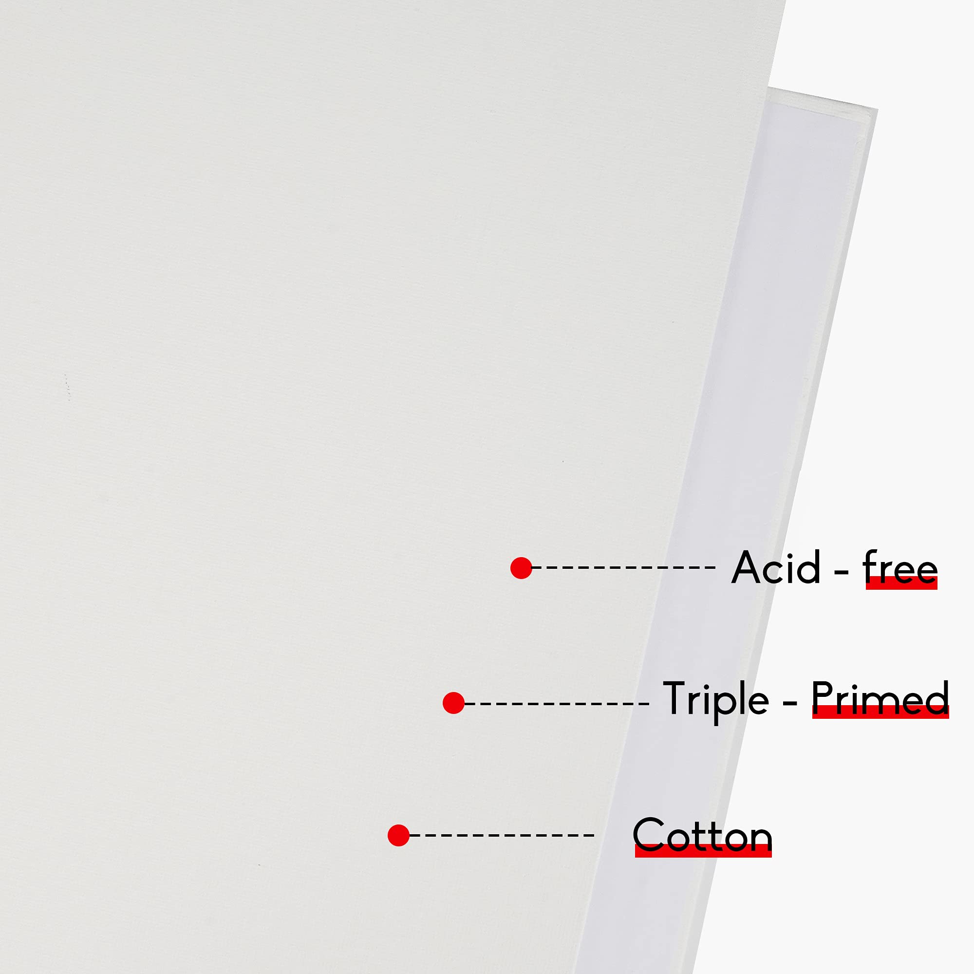 CONDA Artist Canvases for Painting 12 x 16 inch, 14 Packs & 8 x 10 inch, 12 Packs Set Primed, 100% Cotton