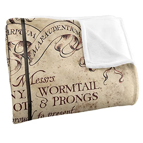 Harry Potter Marauder's Map Officially Licensed Silky Touch Super Soft Throw Blanket 50" x 60"