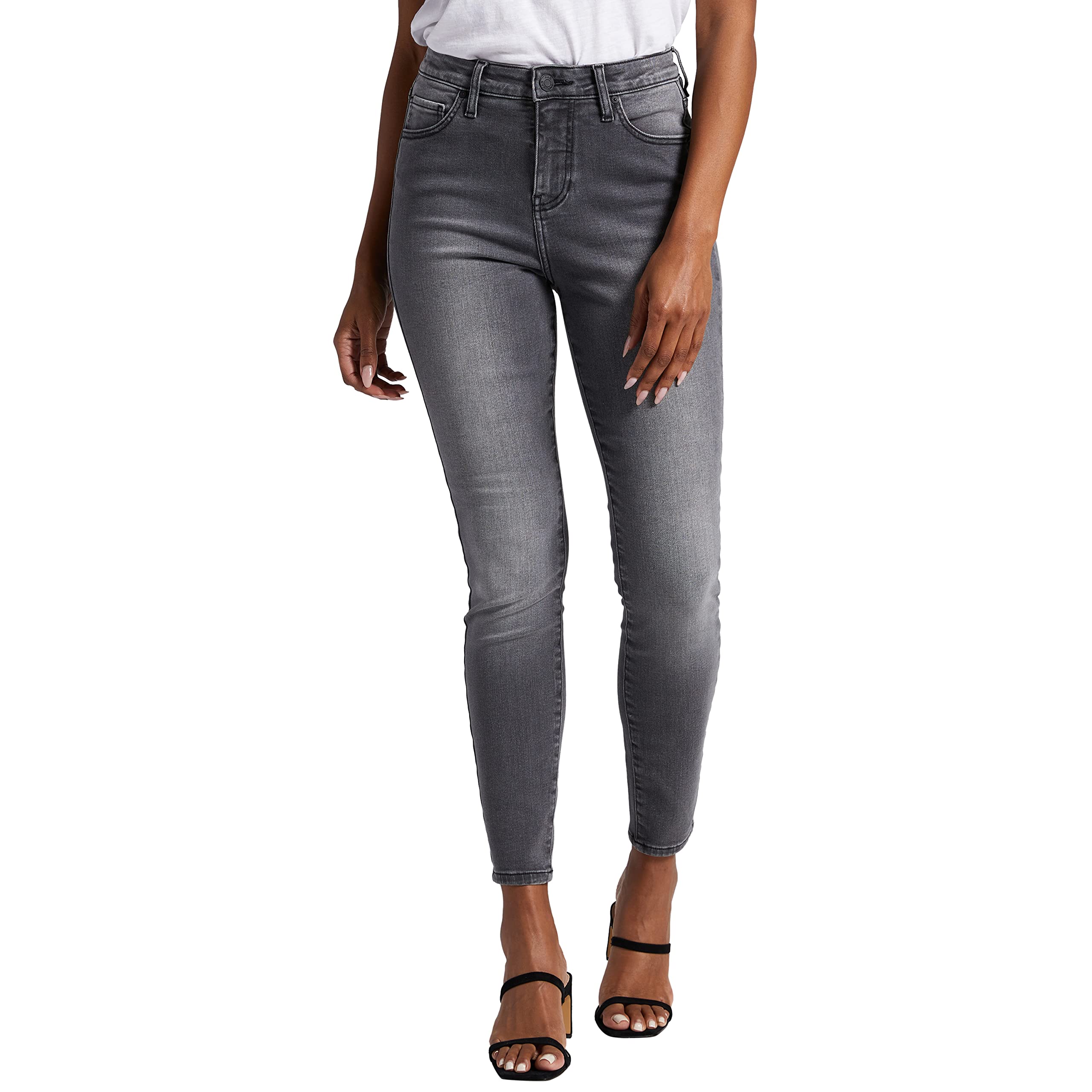 JAG Jeans Women's Viola High Rise Skinny Jeans-Legacy, Columbia Grey, 12