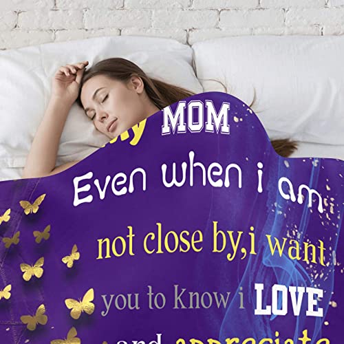 Personalized Name Blanket for Mom Dad Daughter Son, Custom Throw Blanket with Name to My Mom Gift for Mother Day,Father's Day,Birthday,Christmas,Wedding Gift 60"x80"