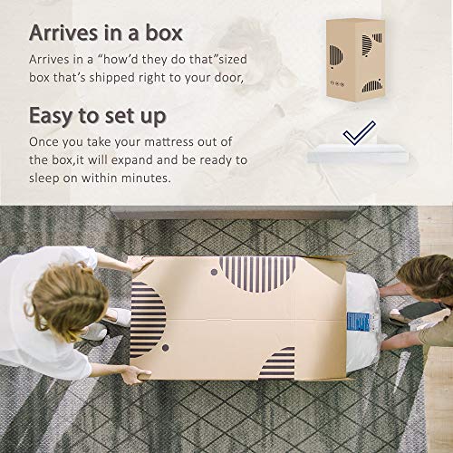 Queen Mattress, 6 inch Gel Memory Foam Mattress in a Box, Green Tea Cooling Gel Infused, Breathable Bed Comfortable Mattress for Cooler Sleep Supportive & Pressure Relief… (Queen (U.S. Standard))