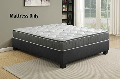 Spinal Solution 9-Inch Medium Firm Foam Encased Pillowtop Pocketed Coil Innerspring Fully Assembled Mattress, Good For The Back Full White