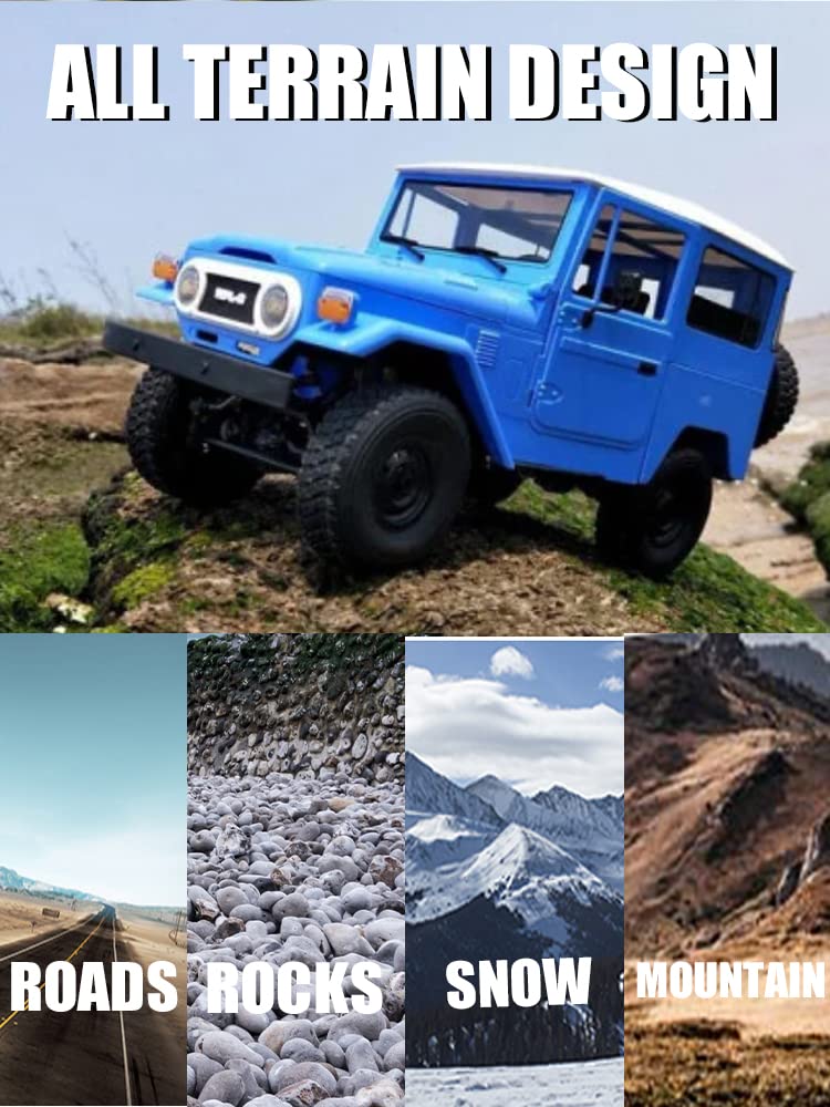 Perseids RC Rock Crawler WPL C34 RTR RC Truck, 1/16 Scale 2.4Ghz 4WD Offroad Vehicle with Trailer, Adults