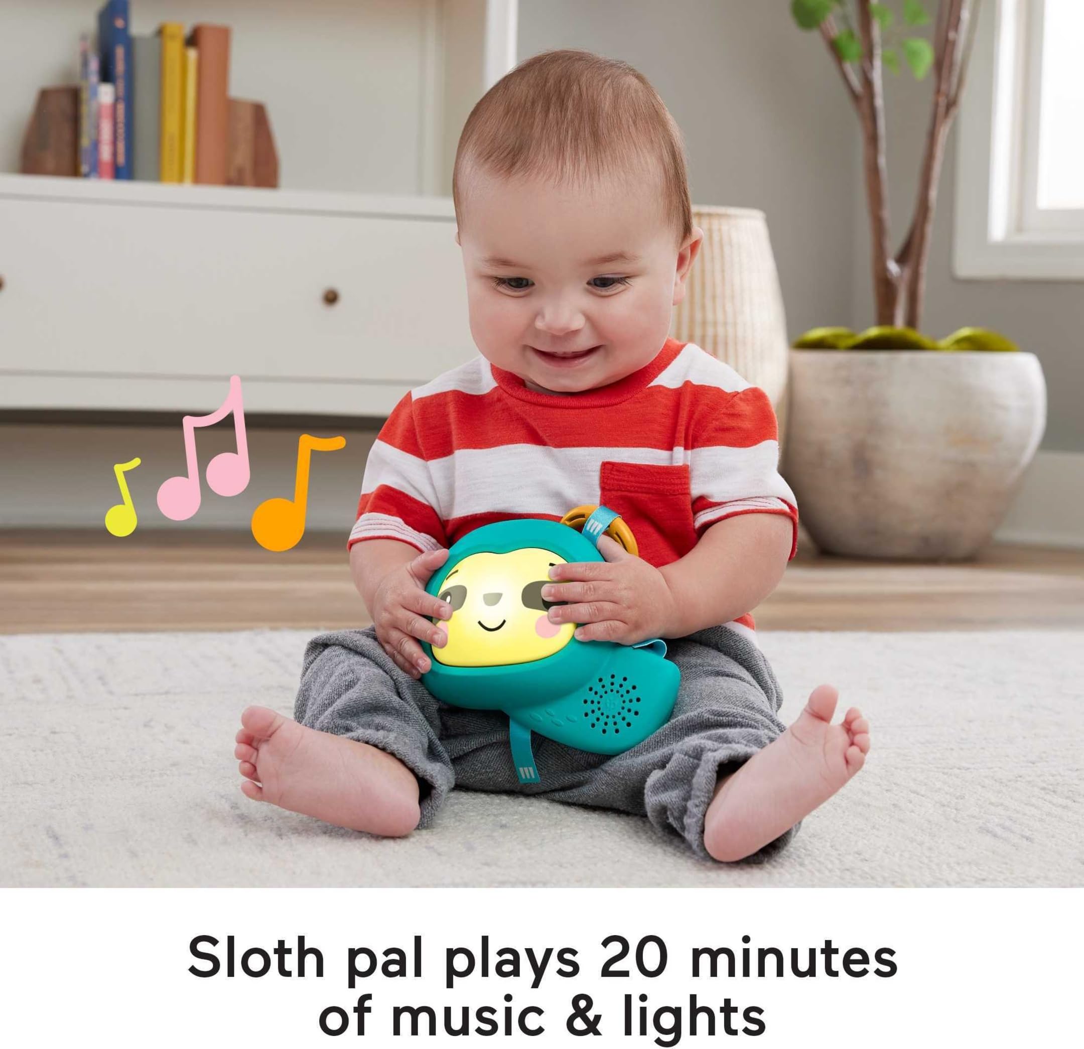 Fisher-Price Baby Playmat 3-in-1 Rainforest Sensory Gym with Music & Lights, Tummy Wedge & 5 Developmental Toys for Newborns 0+ Months