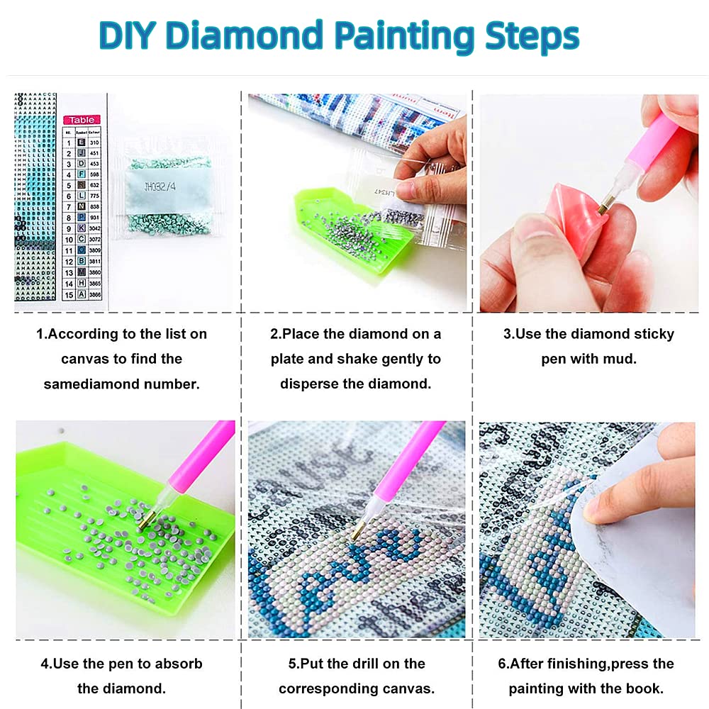 DIY 5D Diamond Art Painting Kits White Angel Wing Full Drill Round Diamond Art Paint by Number Kits for Beginner Crystal Cross Stitch for Wall Decoration(40x50cm)