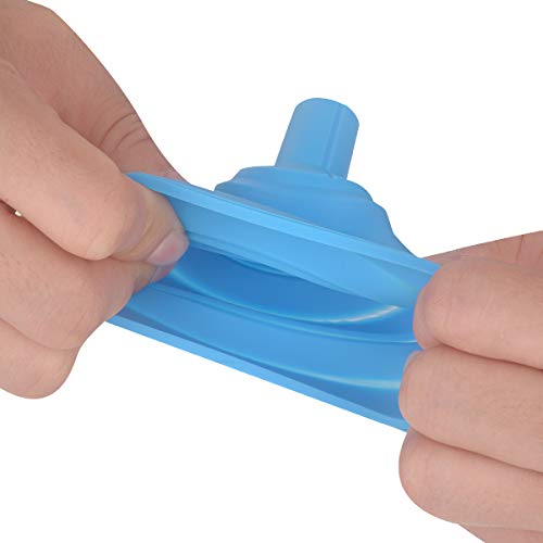 Funnels for Filling Bottles, Kitchen Funnel, Funnels for Kitchen Use, Food Grade Silicone Collapsible Funnel, Small Funnels for Filling Water Bottle Liquid Powder Transfer (4 Pack)