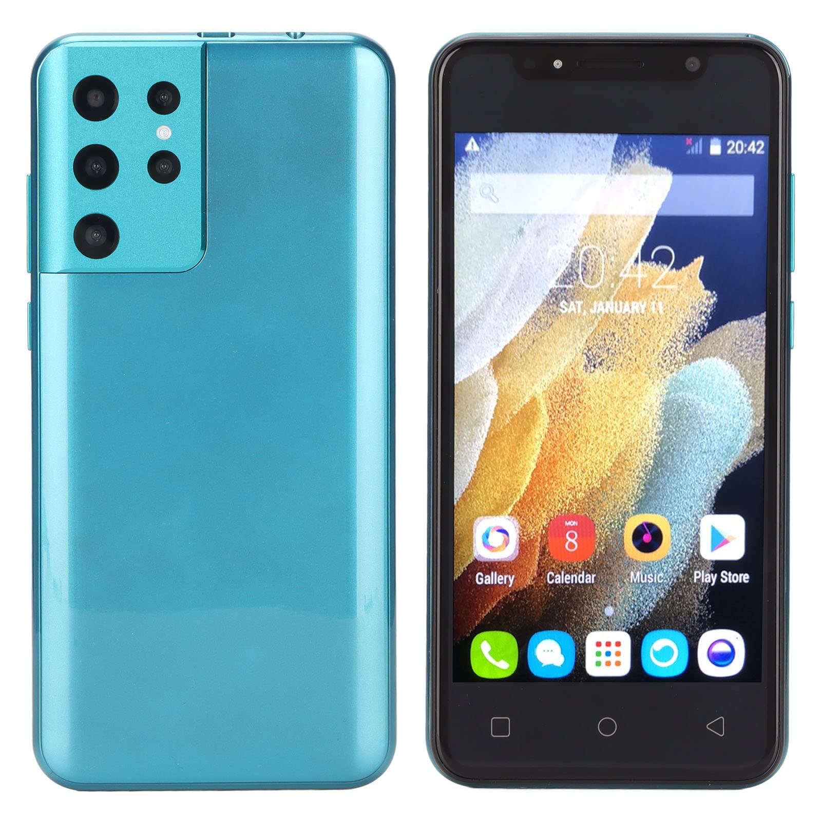 Unlocked Mobile Phone, S21 Ultra 6.1in HD Screen Smartphone, for Android 11 smartphone, 12GB 512GB Memory with Expansion to 128GB, Supports Long Battery Life/Fast Charging/Powerful Processor(Green)
