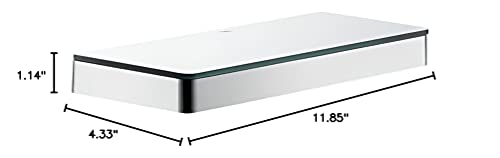 AXOR Shelf 12" Upgrade 12-inch Modern Shelf in Chrome, 42838000