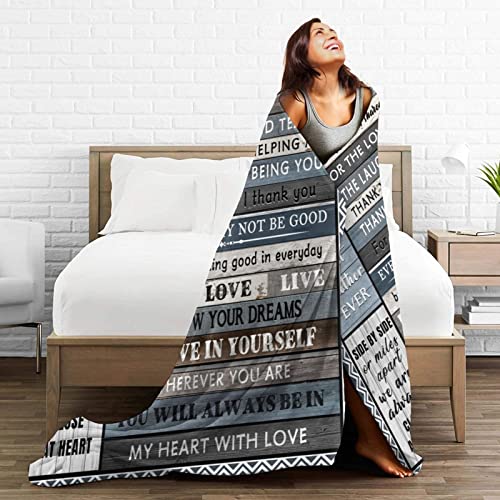 to My Brother Blanket Throw Blankets Throws for Birthday Gifts 50X60 Inches