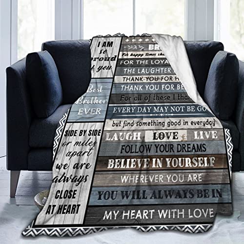 to My Brother Blanket Throw Blankets Throws for Birthday Gifts 50X60 Inches