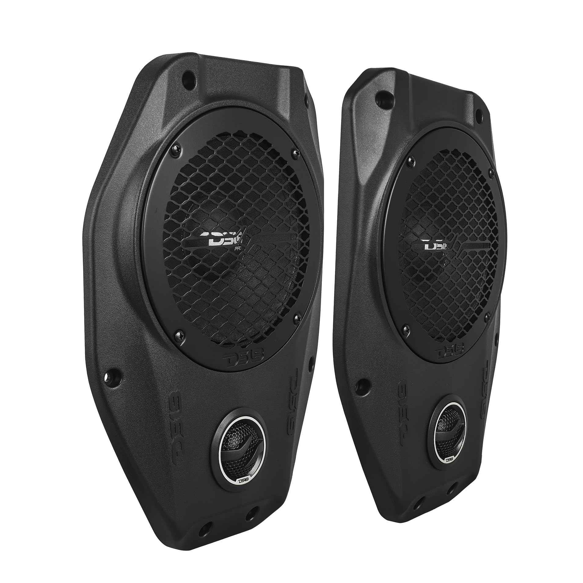 DS18 JL-SB6 Sound Bar Enclosure Upgrade with 6.5" Neodymium Mid-Range and Tweeter Compatible with Jeep Wrangler JL/JLU | Gladiator JT Models 2018-2023 Left and Right Speakers (Pair)