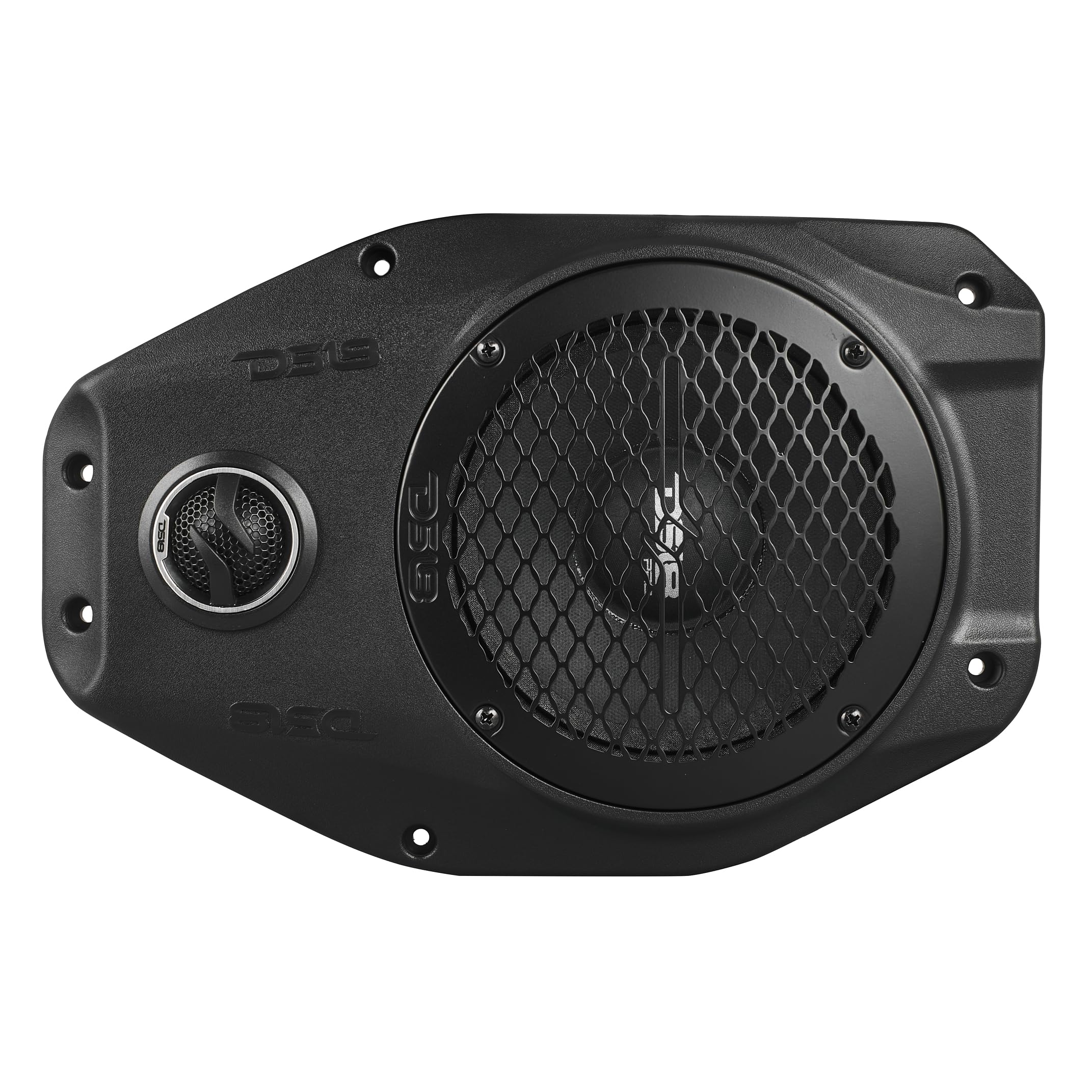 DS18 JL-SB6 Sound Bar Enclosure Upgrade with 6.5" Neodymium Mid-Range and Tweeter Compatible with Jeep Wrangler JL/JLU | Gladiator JT Models 2018-2023 Left and Right Speakers (Pair)