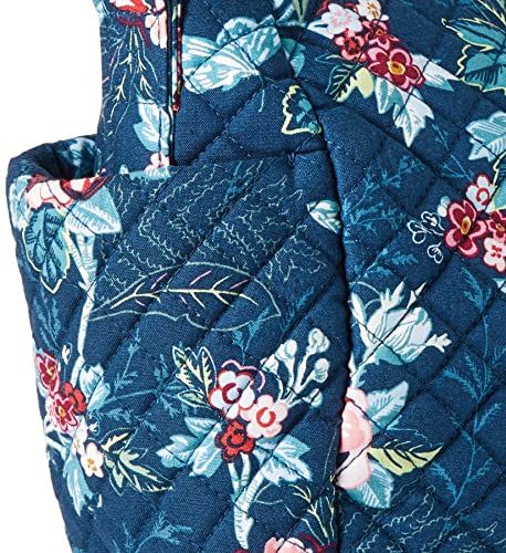 Vera Bradley Women's Cotton on the Go Crossbody Purse, Rose Toile - Recycled Cotton, One Size