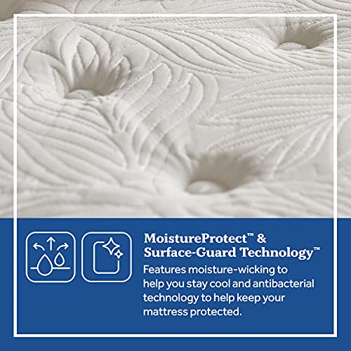 Sealy Posturepedic Spring Summer Rose Firm Feel Mattress and 5-Inch Foundation, Queen