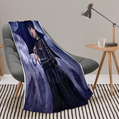 Television Series Wed Flannel Blanket All Seasons 50”×40”in Comfort Soft Throw Blankets for Sofa Bed Living Room