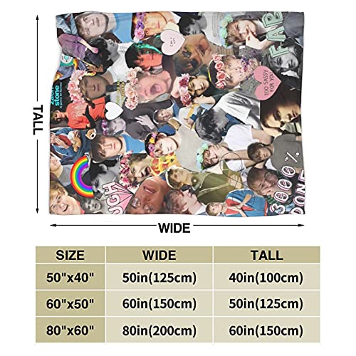 Blanket Bo Burnham Soft Warm Fluffy Lightweight Blanket for Throws Blankets All Season for Bedroom Living Room (50"x40")