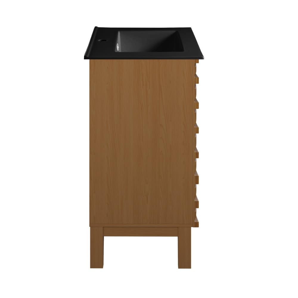 Swiss Madison Cascade 24" Bathroom Black Bath Vanity