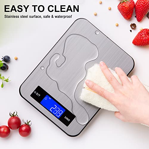 Food Scale,Digital Kitchen Scale Multifunction with Large Panel, 22 lb 10 kg, Food Scale with 1g,Tare Function