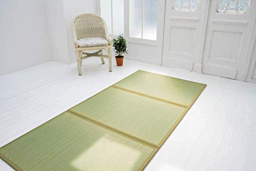 BJDesign Japanese Traditional Igusa (Rush Grass) Tatami Floor MattressTatami mat, Twin XL. Made in Japan