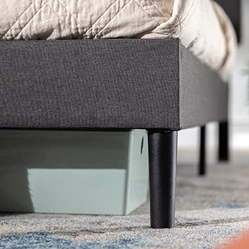 ZINUS Cambril Upholstered Platform Bed Frame with Sustainable Bamboo Slats, No Box Spring Needed, Mattress Foundation, Easy Assembly, Queen