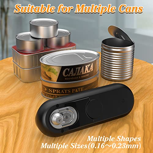 Morole Electric Can Opener with Replaceable Blade and Rechargeable 1000mAh Battery, Auto Electric Can Opener of One Button - Smooth Edge, Food Safe