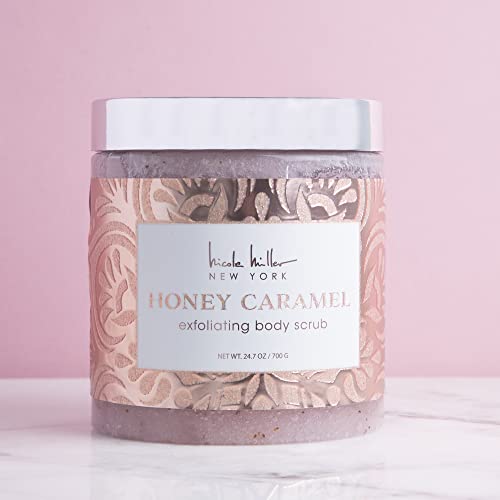 Nicole Miller Body Scrub โ Smoothing Skin Care for Soft and Nourished Skin, Honey Caramel