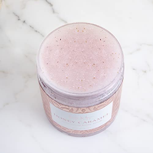 Nicole Miller Body Scrub โ Smoothing Skin Care for Soft and Nourished Skin, Honey Caramel