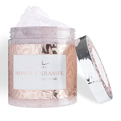 Nicole Miller Body Scrub ā Smoothing Skin Care for Soft and Nourished Skin, Honey Caramel