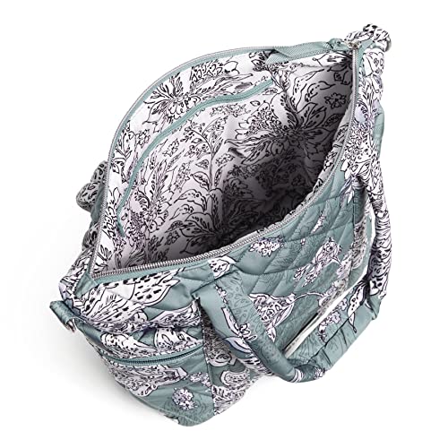 Vera Bradley Women's Performance Twill Small Multi-Strap Tote Bag, Tiger Lily Blue Oar, One Size