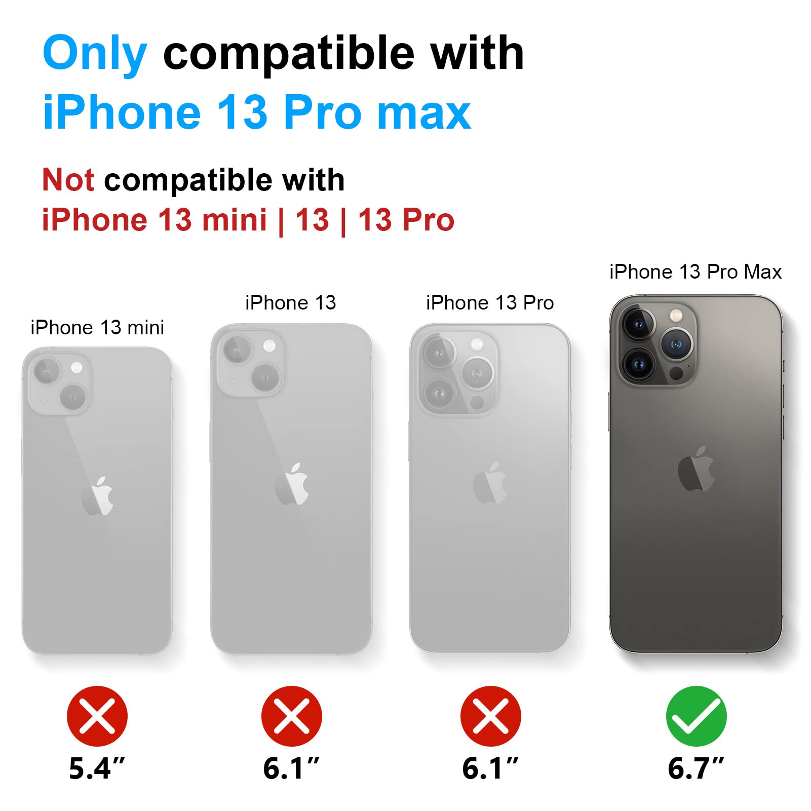Nillkin Case for iPhone 13 Pro Max Case with Stand, Slide Camera Cover, Military Grade Shockproof Portective Case Compatible with MagSafe Wireless Charger&MagSafe Car Mount Holder, Black
