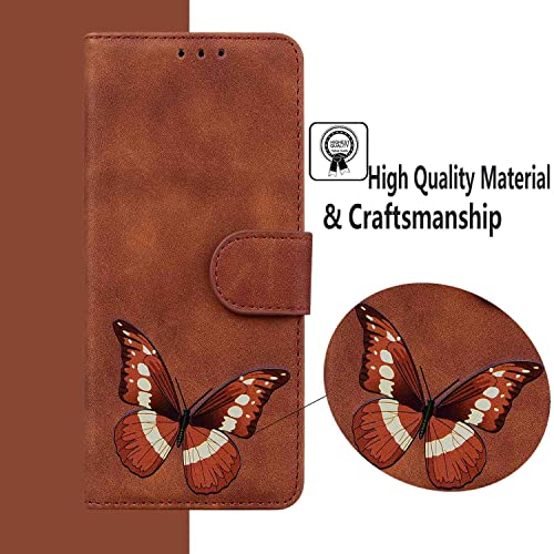 SHOYAO Phone Cover Wallet Folio Case for Sony Xperia 1 III, Premium PU Leather Slim Fit Cover for Xperia 1 III, Horizontal Viewing Stand, Perfect Match, Brown