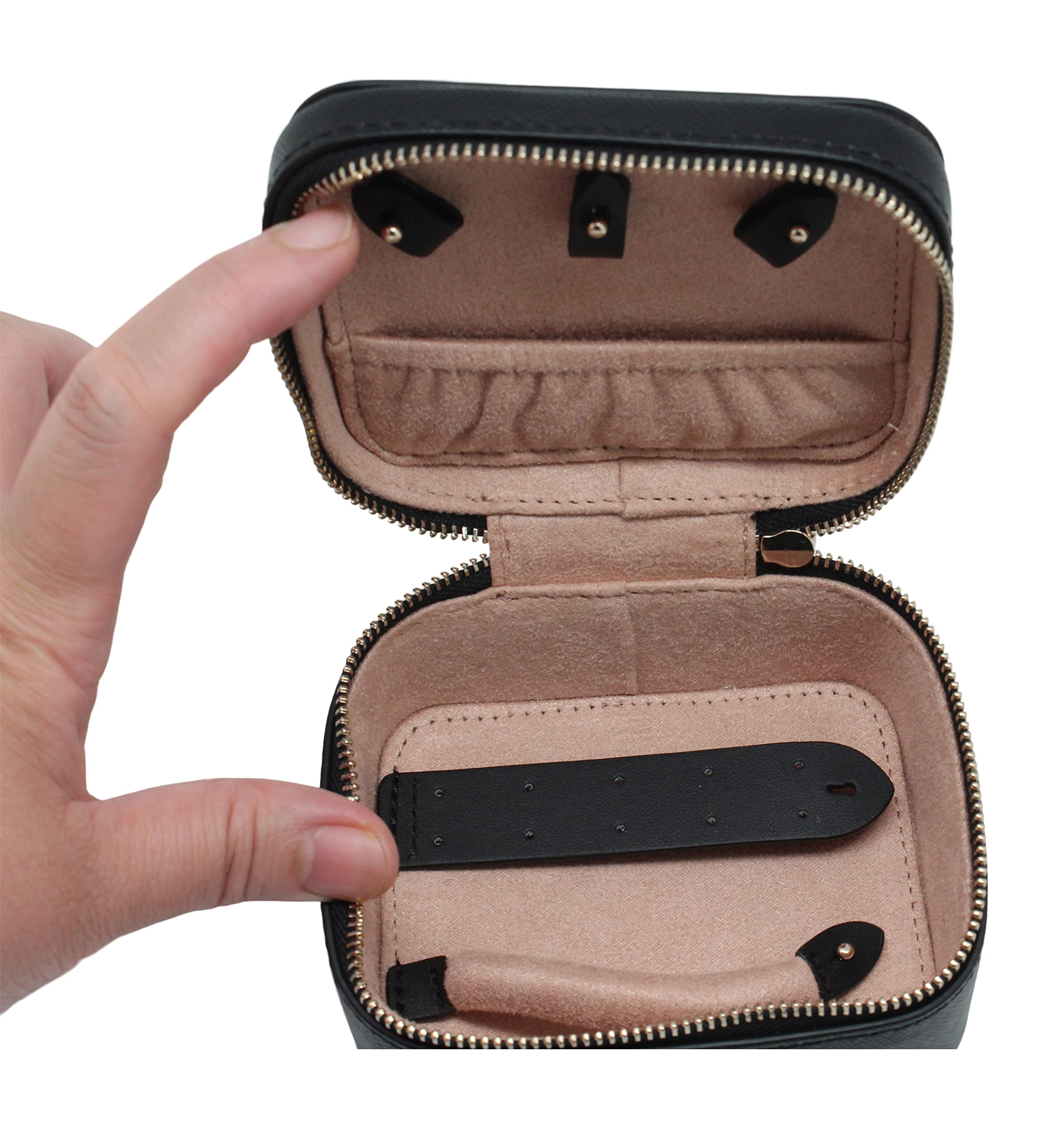 Kate Spade New York Staci Travel Jewelry Box in Black
