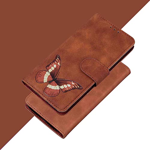 SHOYAO Phone Cover Wallet Folio Case for Sony Xperia 1 III, Premium PU Leather Slim Fit Cover for Xperia 1 III, Horizontal Viewing Stand, Perfect Match, Brown