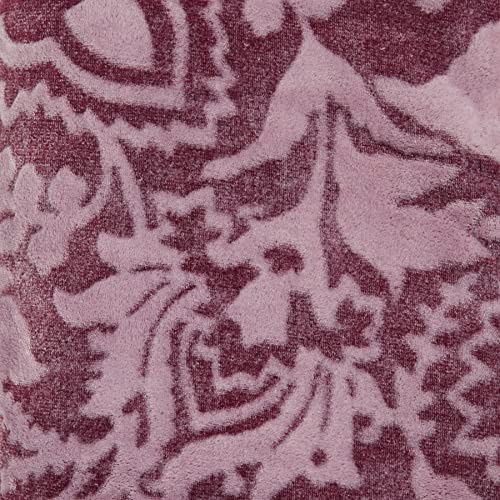 Vera Bradley Women's Fleece Flip Flop Slippers, Java Mulled Wine Tonal, Large (US Women's Size 9-10)