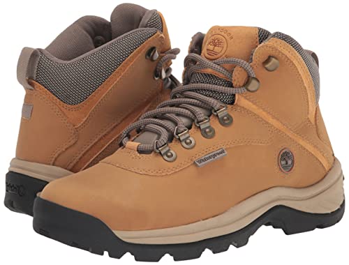 Timberland Women's White Ledge Mid Ankle Hiking Boot, Wheat Full-Grain, 8