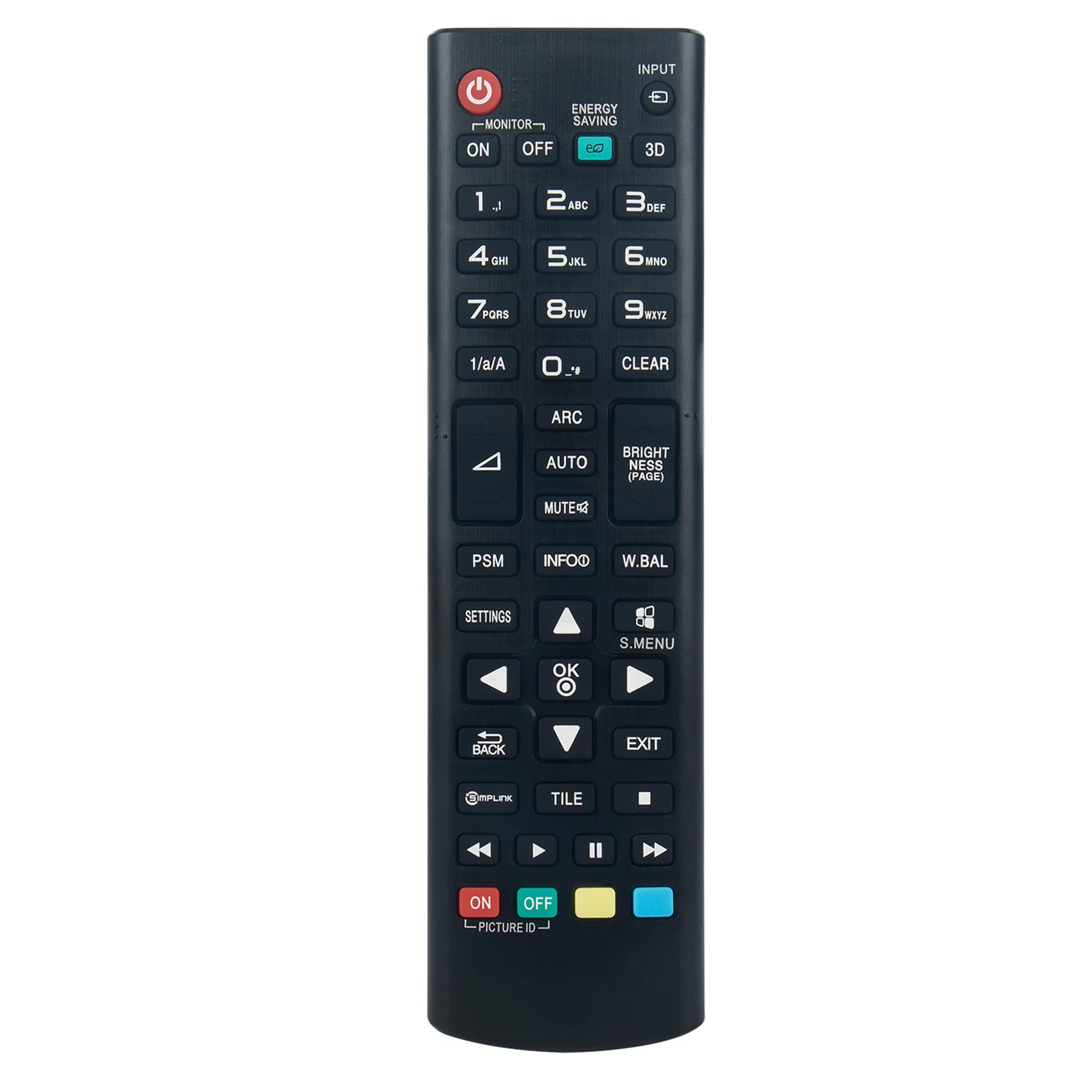 AIDITIYMI AKB73715642 Sub AKB75095344 AKB75095343 Replacement Remote Control Compatible with LG Monitor Signage TV 55WL30MS 55LS35A 42WL30MS 42LS35A 32LS33A 47LS35A 42LS33A 55LS33A