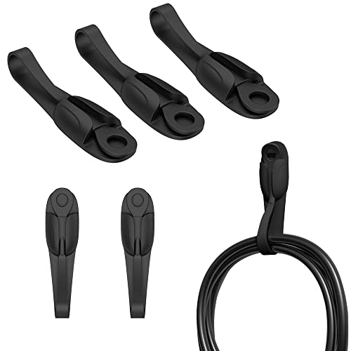 5 Pack Cord Organizer for Kitchen Appliances, Wire Tiday Wrapper Around for Cable Management, Appliance Cord Wrap for Stand Mixers Coffee Maker Pressure Cooker Blender and Fryer, Computer (Black)