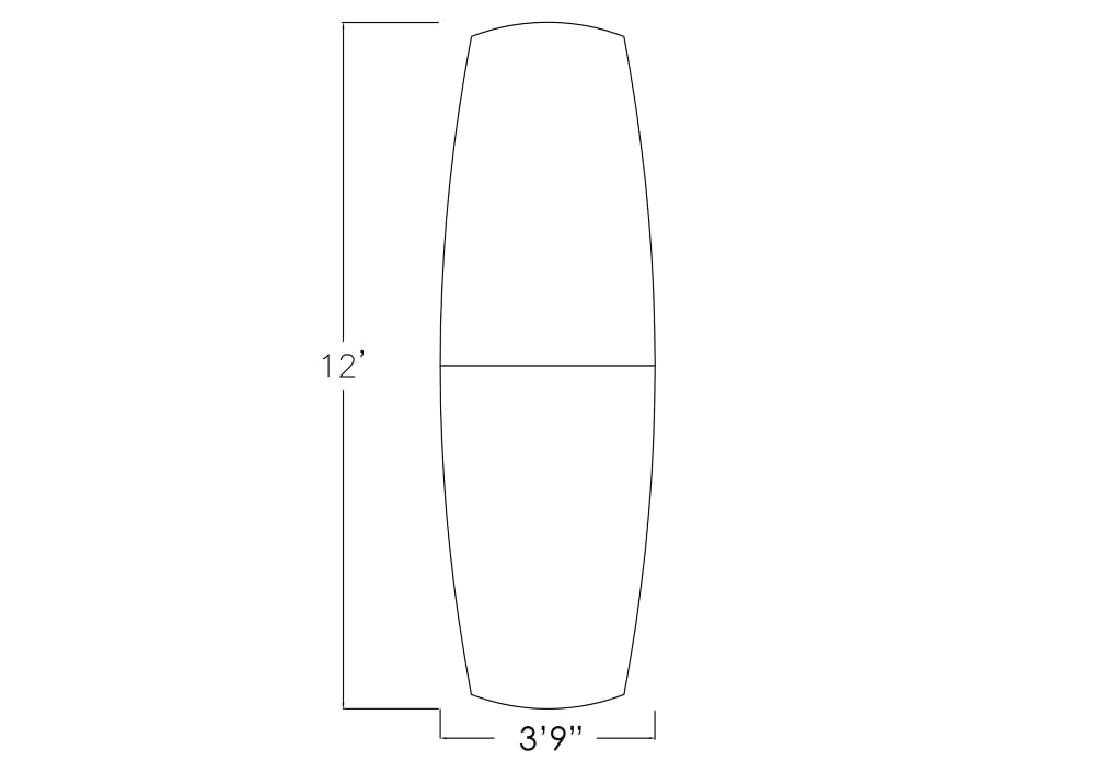 SKUTCHI DESIGNS INC. 12' Modular Arc Boat Conference Table with Data and Electric | Harmony Series | 12 Person Table | White