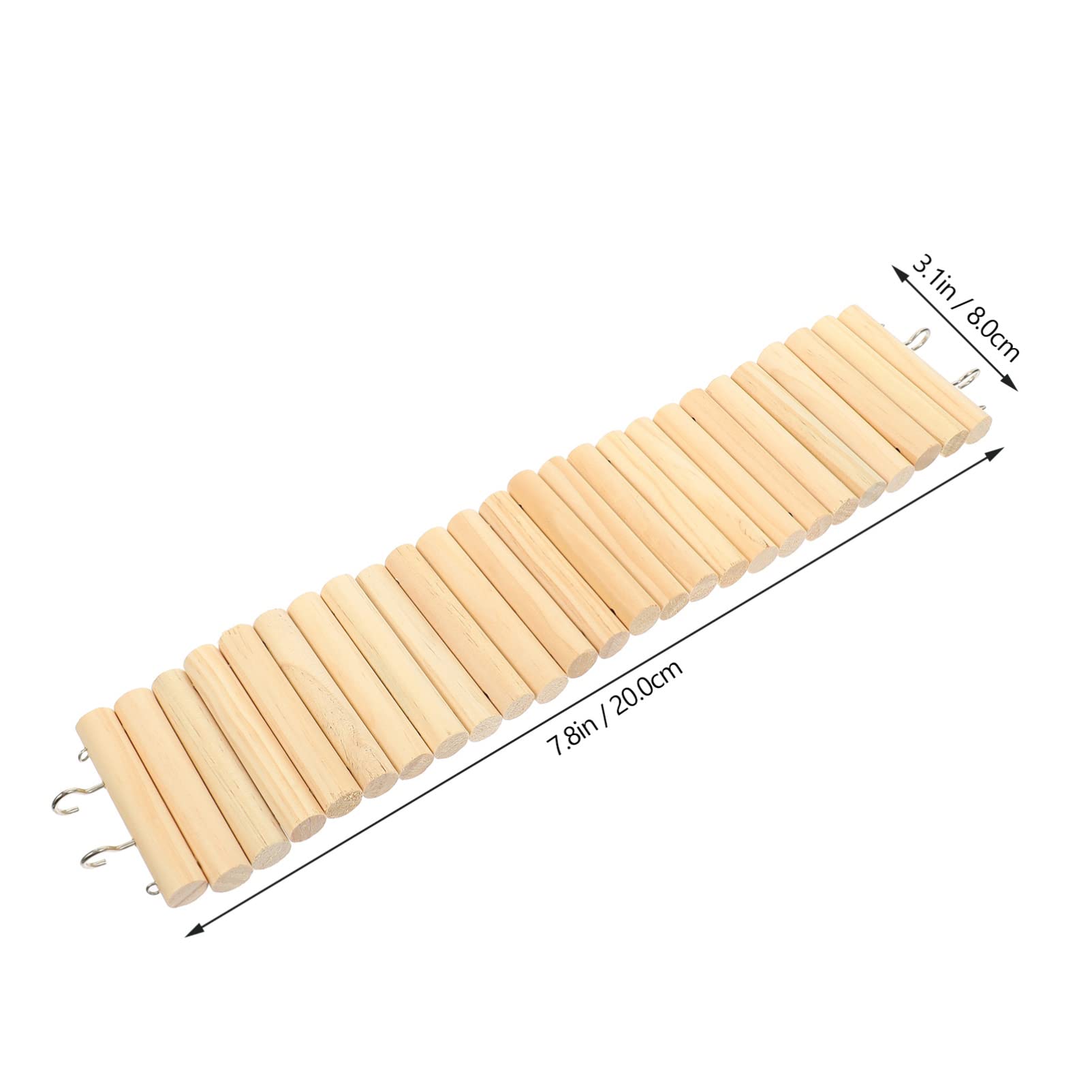 POPETPOP Guinea Pig Cages Hamster Wooden Ladder Hamster Climbing Toy Bendable with Hooks for Guinea Pig Small Pet Reptile Rat Gerbil Chinchilla Chipmunk Hedgehog Guinea Pig Hideout