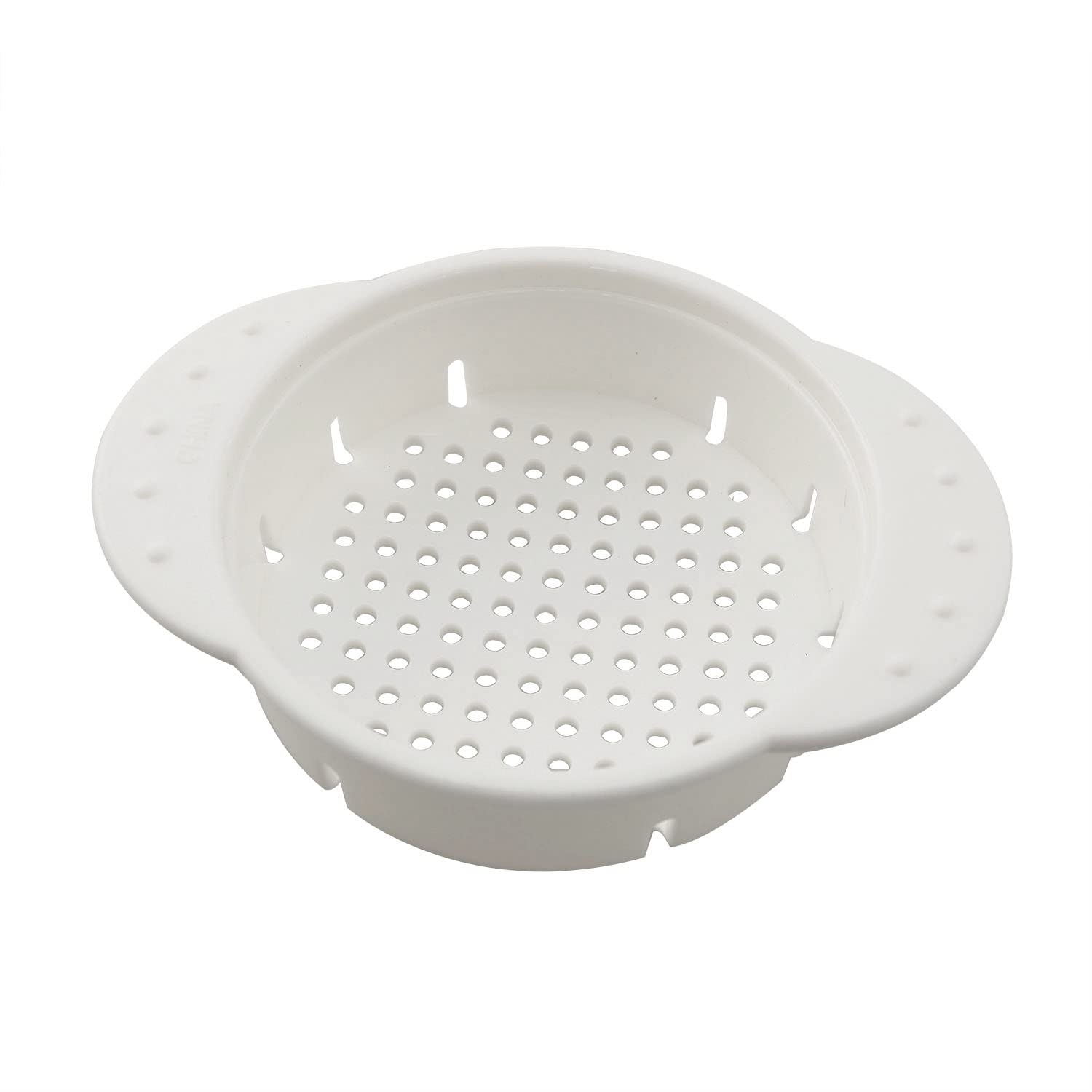 PZRT Can Strainer Press White Plastic Canning Colander for Regular-Size and Wide-Necked Tunas, Vegetables or Other Canned Food